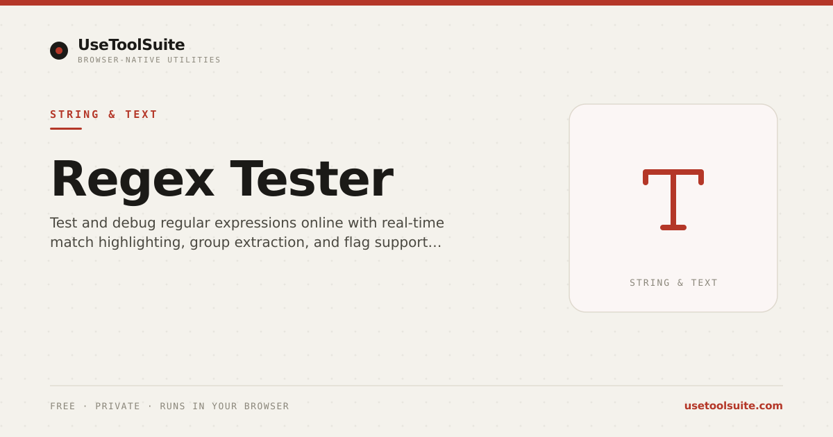 Phone Number Regex Patterns by Country — Free Online Tool | UseToolSuite